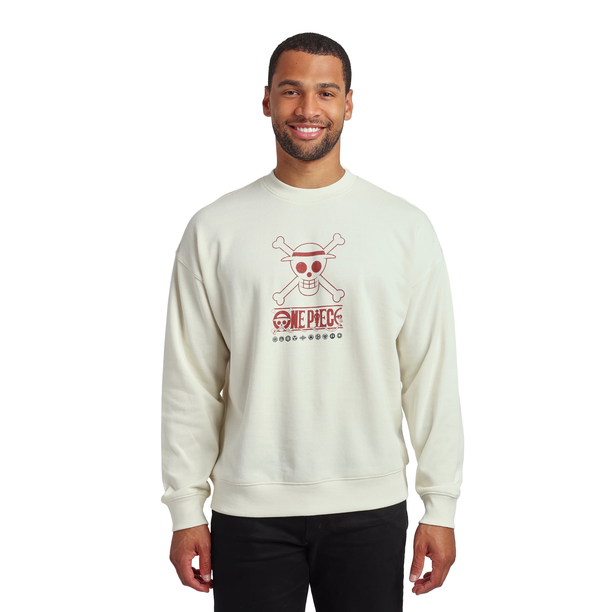 One Piece (Animated Series) Straw Hat Crew Men’s Oversized Crew Neck ...