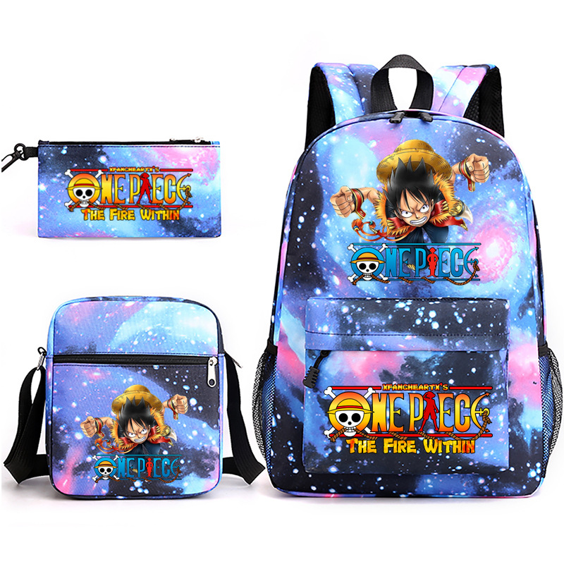 One Piece Anime Backpacks Sets, Cartoon Animal Laptop Backpack Daypack ...