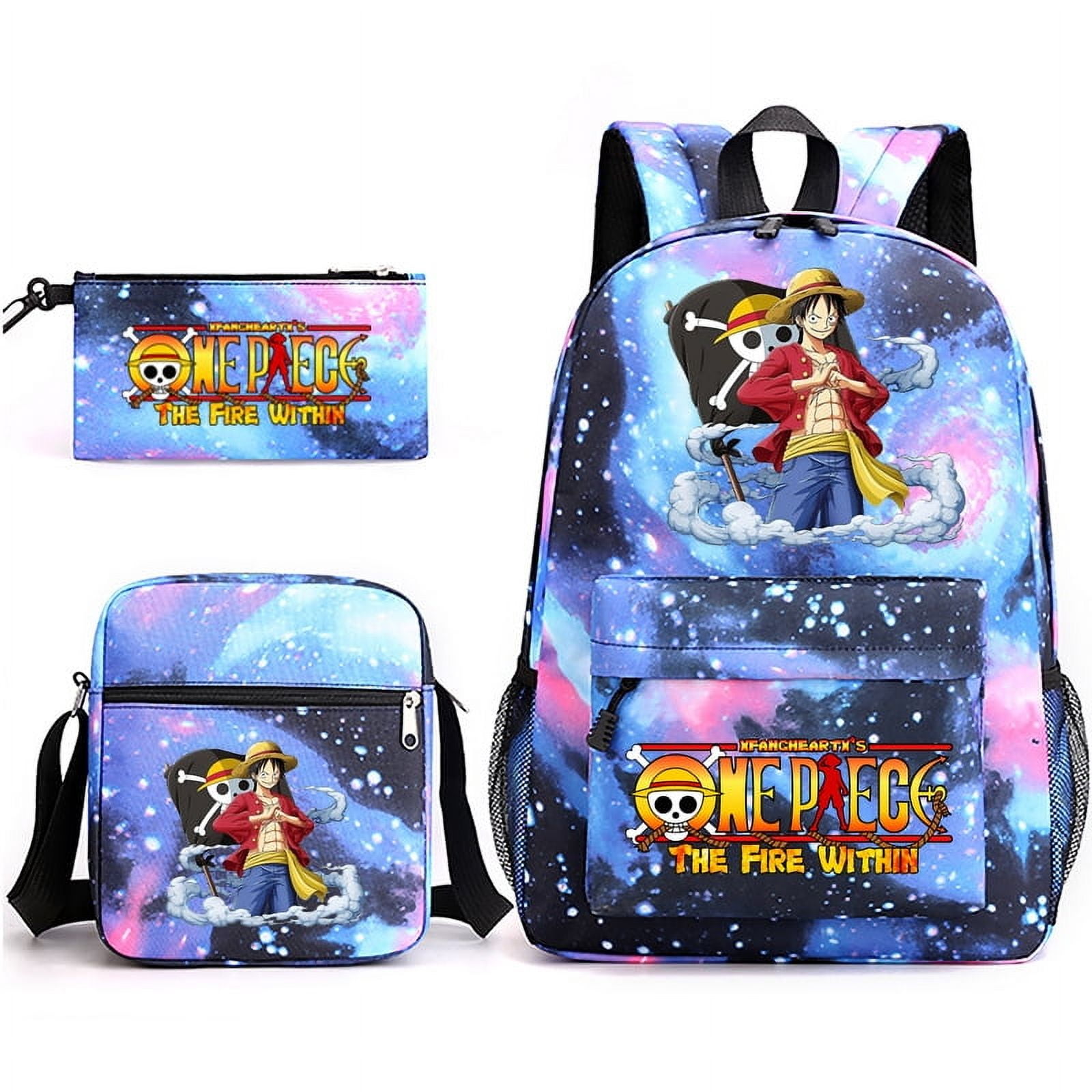 One Piece Anime Backpacks Sets, Cartoon Animal Laptop Backpack Daypack ...