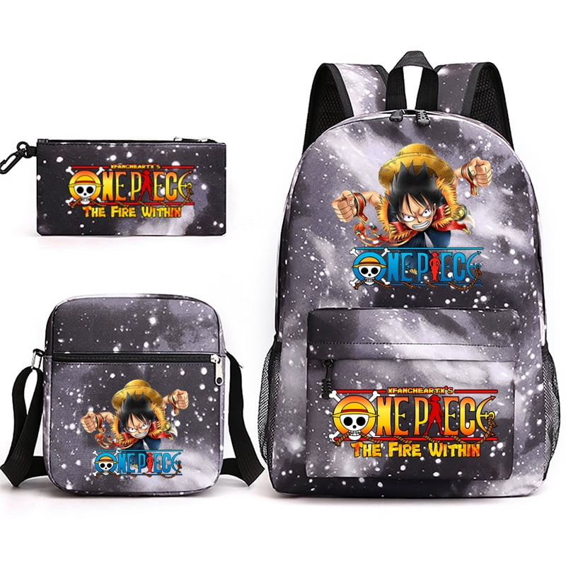 One Piece Anime Backpacks Sets, Cartoon Animal Laptop Backpack Daypack ...