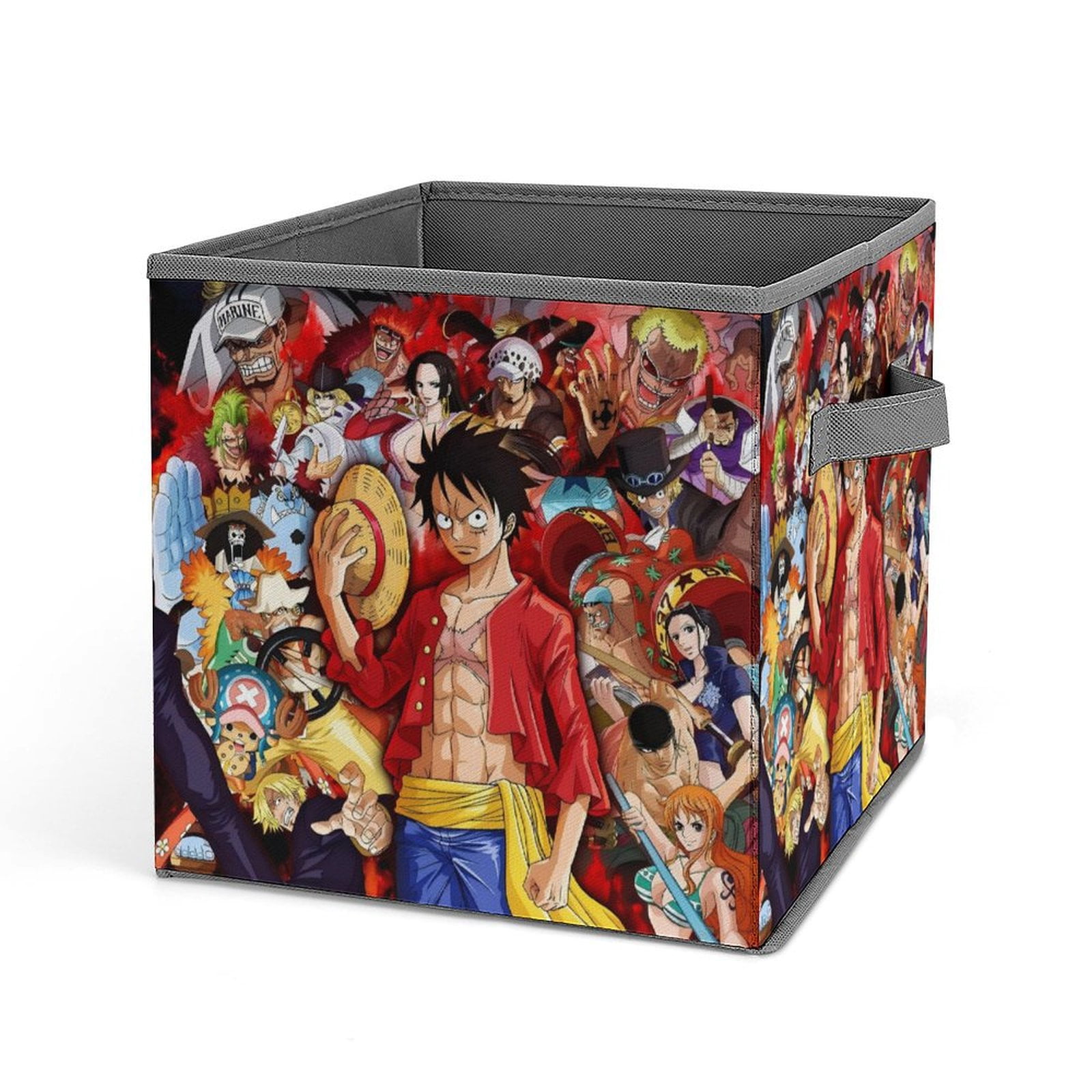 One Piece Anime Cartoon Cube Storage Bins for Shelves, Storage Cubes ...
