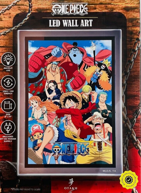 One Piece Anime LED Wall Art Brand New Otaku Lamps 8 x 11 - Walmart.com