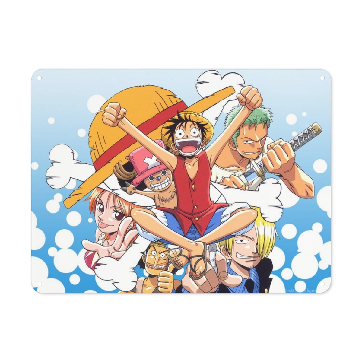One Piece Anime Metal Poster Metal Sign Home Bar Cafe Farm Room Fun ...