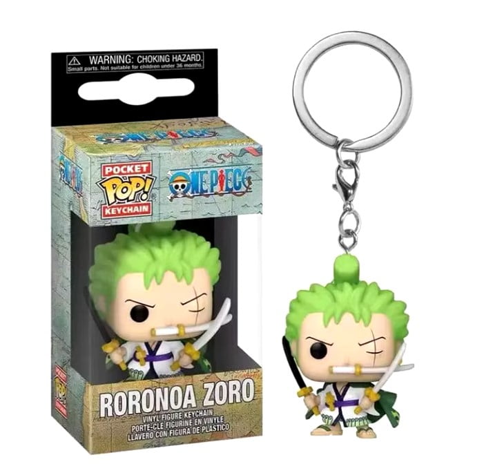 One Piece Anime Roronoa Zoro Vinyl Figure Keychain - Walmart.com
