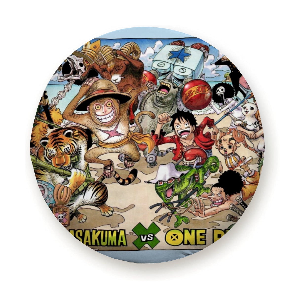 One Piece Anime Spare Tire Cover Universal Tire Cover Dustproof Tire ...