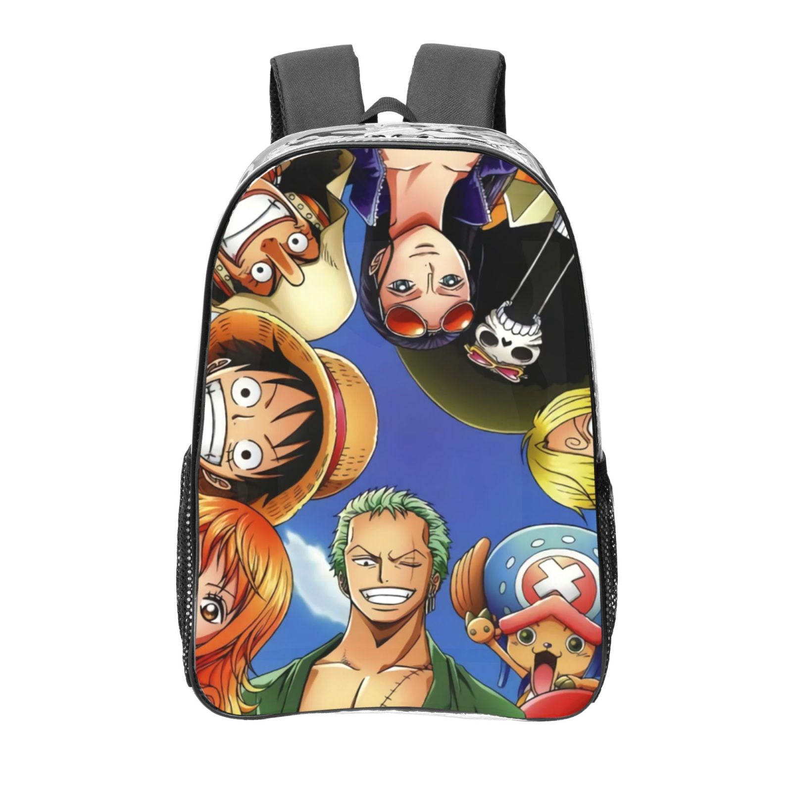 One Piece Anime Straw Hat Crew 16 "Backpack with Pockets Lightweight ...