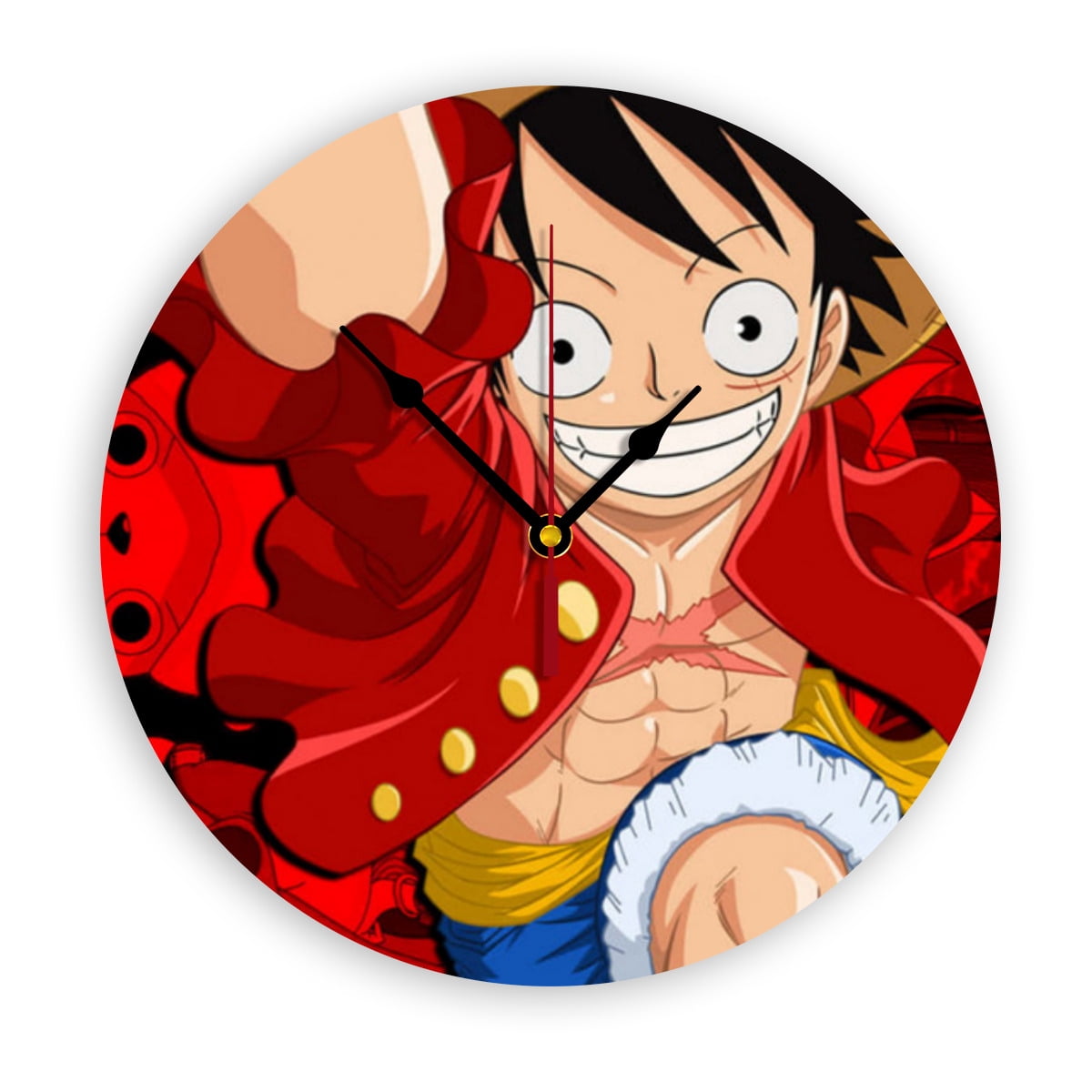 One Piece Anime Wall Clock with Clear Dial Silent and Non-Ticking ...