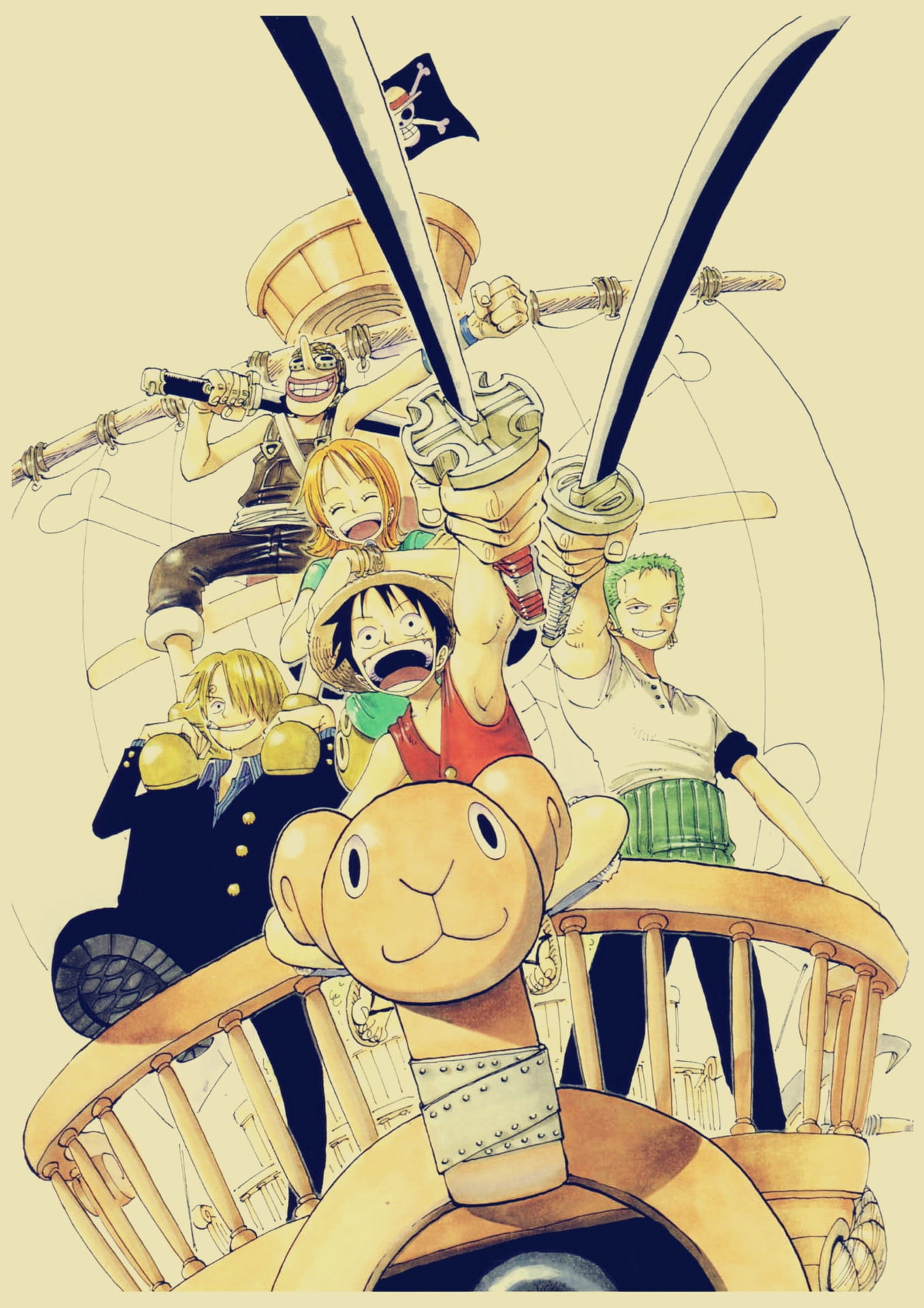 One Piece Anime Wall Decor Print Poster Cool Wall Decor Art Print ...