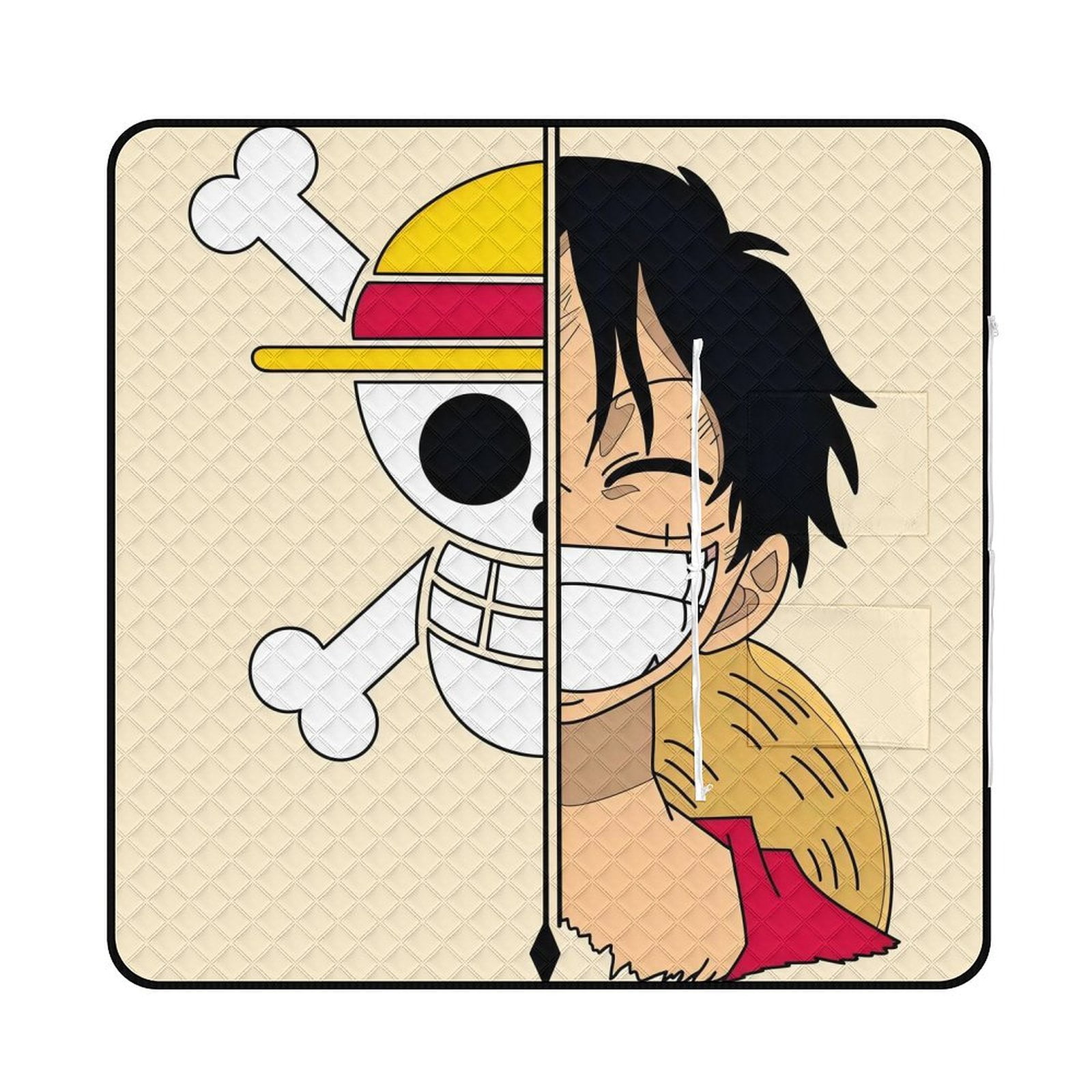 One Piece Anime Waterproof Foldable Beach Blanket Picnic Mat Tote ...