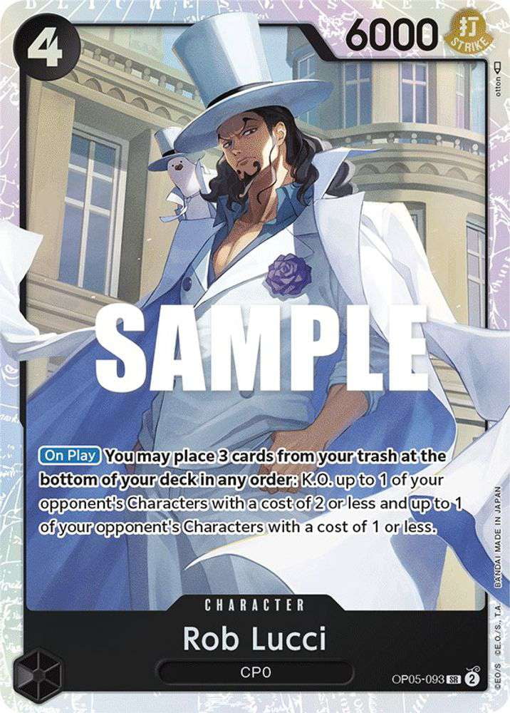 One Piece Awakening of the New Era Super Rare Rob Lucci OP05-093 ...