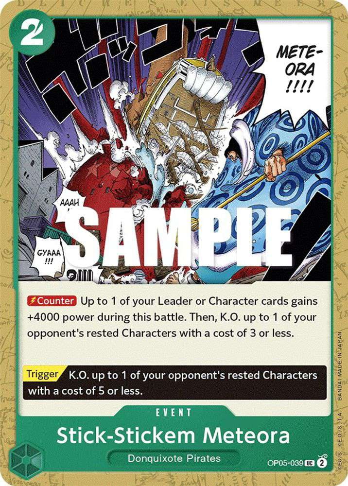 One Piece Awakening of the New Era Uncommon Stick-Stickem Meteora OP05 ...