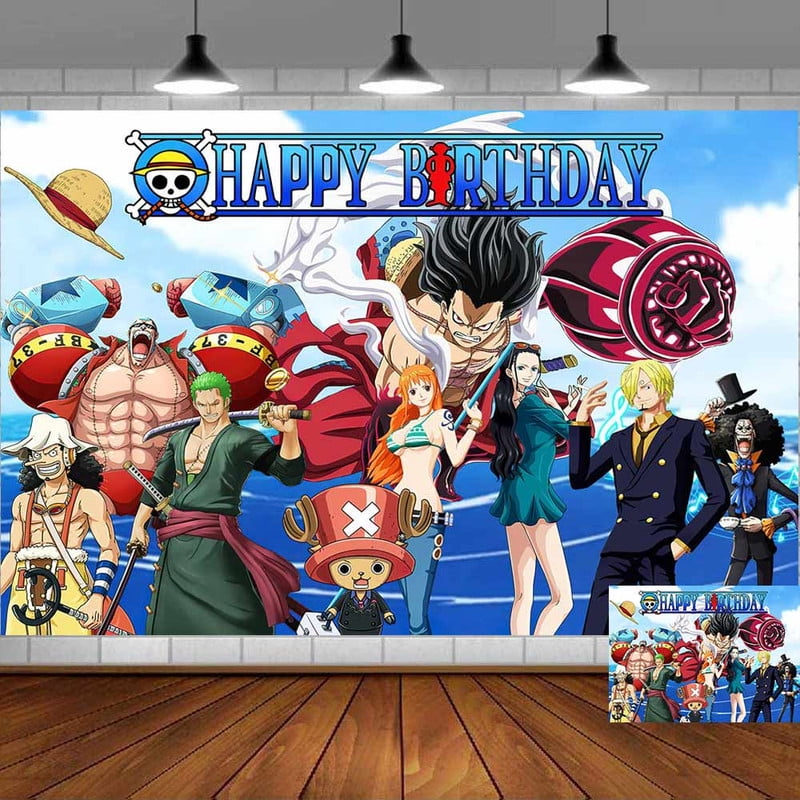 One Piece Backdrop Banner Party Supplies Poster Movie Theme Background ...