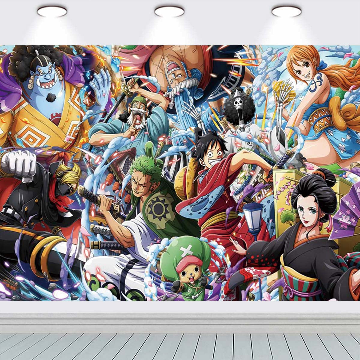 One Piece Background school Wall Decor Taspestry Poster Banner Backdrop ...