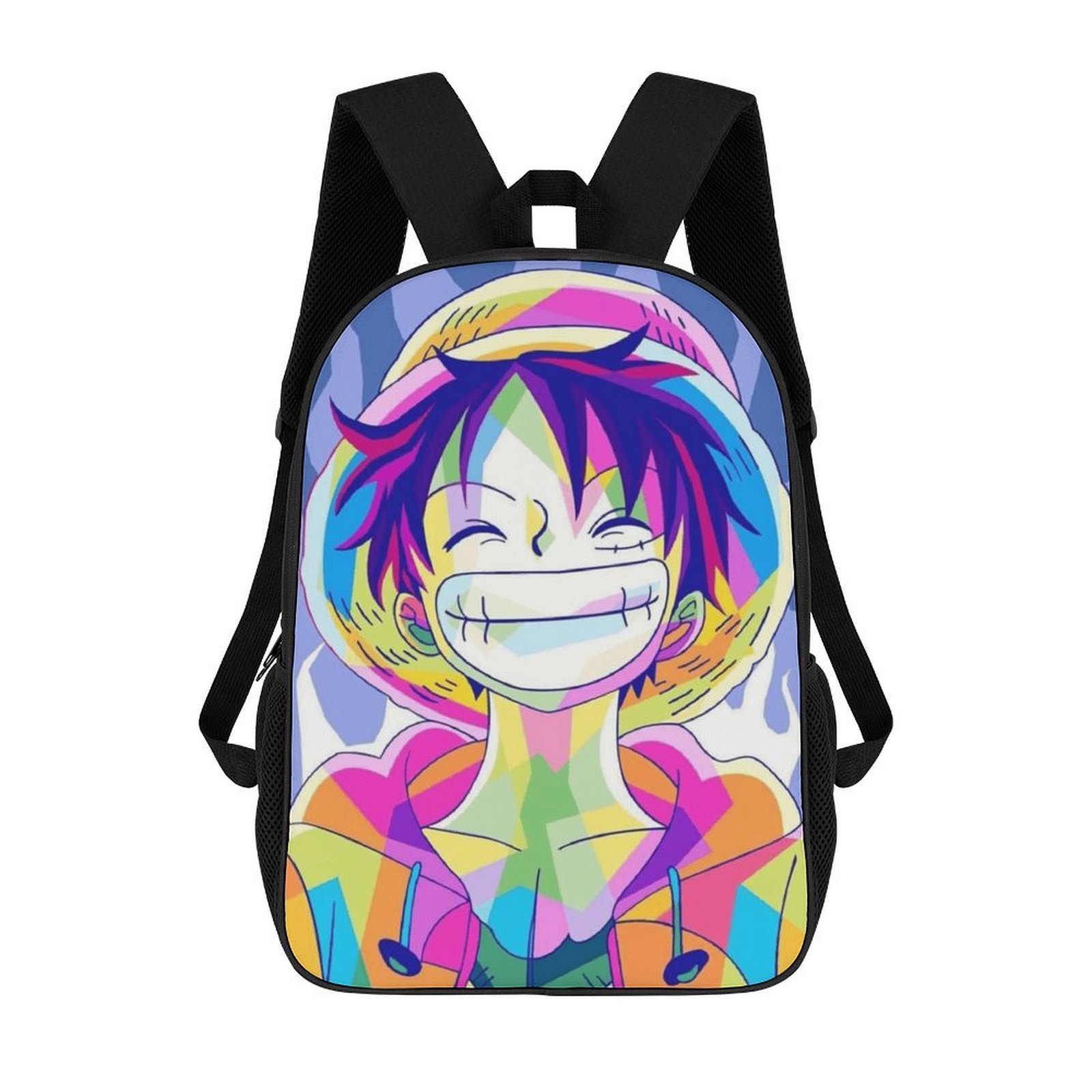 One Piece Backpack Anime Peripheral Cartoon Schoolbag Black Computer ...