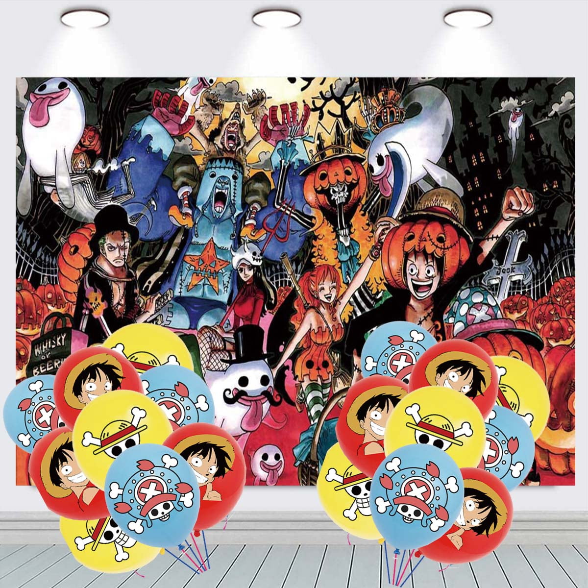 One Piece Balloons Taspestry Backdrop Banner Wall Decor Party ...