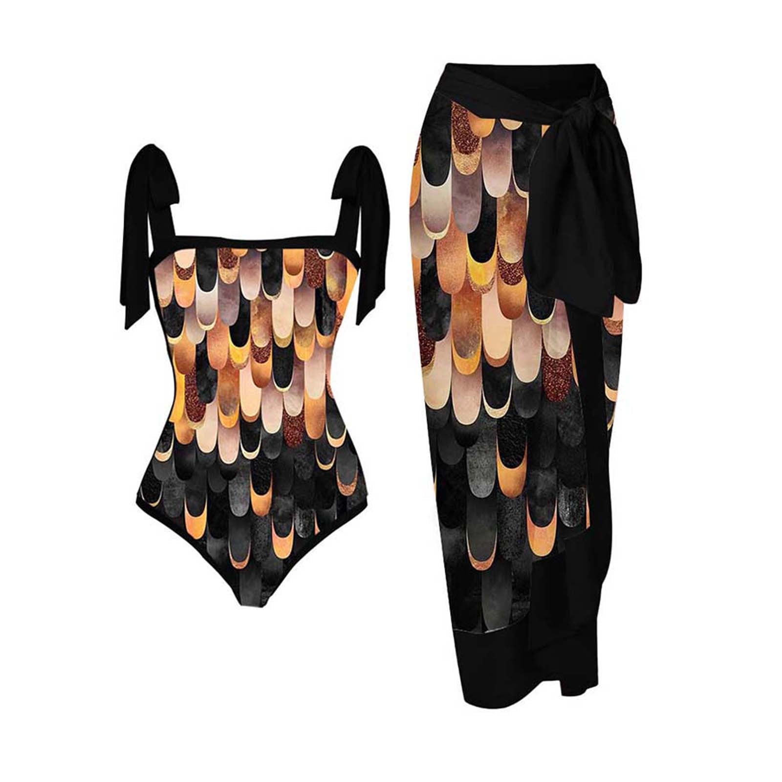 One Piece Bathing Suit for Women with Bikini Maxi,Womens One Piece ...