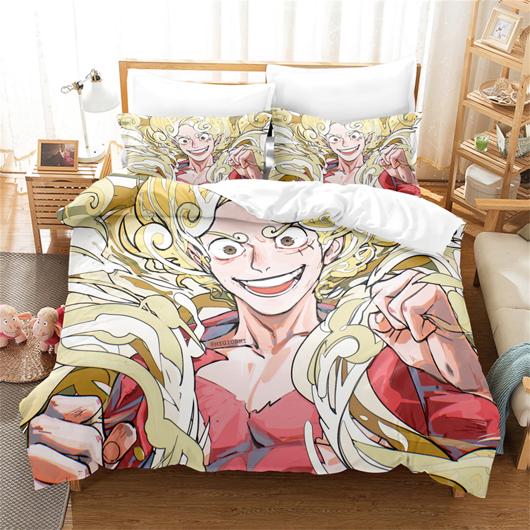 One Piece Bedding Set Anime Nika Duvet Cover Set Super Soft Comfortable ...