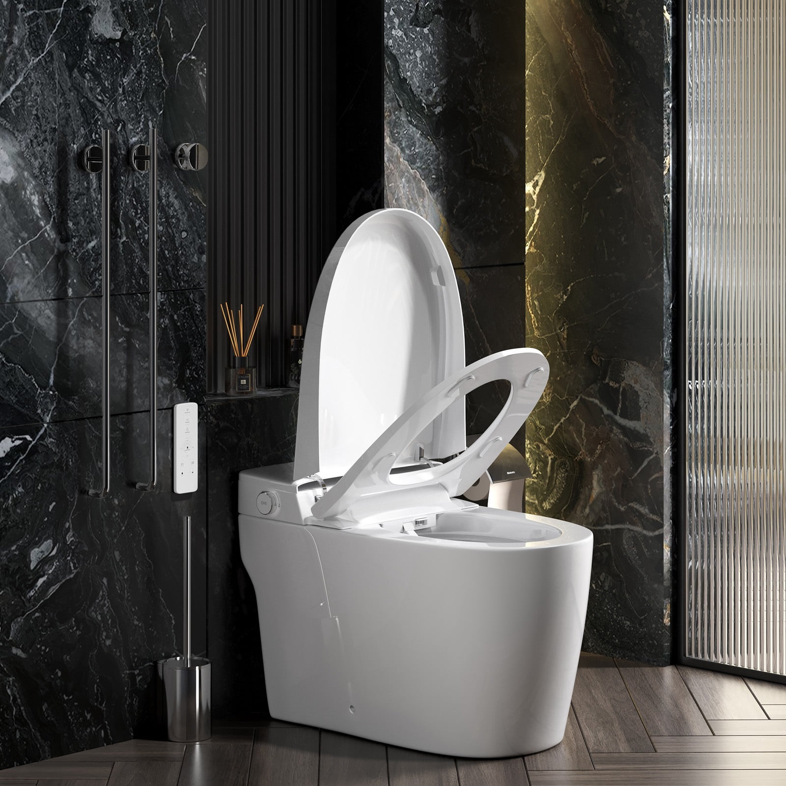 One Piece Bidet Toilet for Bathrooms Smart Bidet Toilet with Warm Air ...