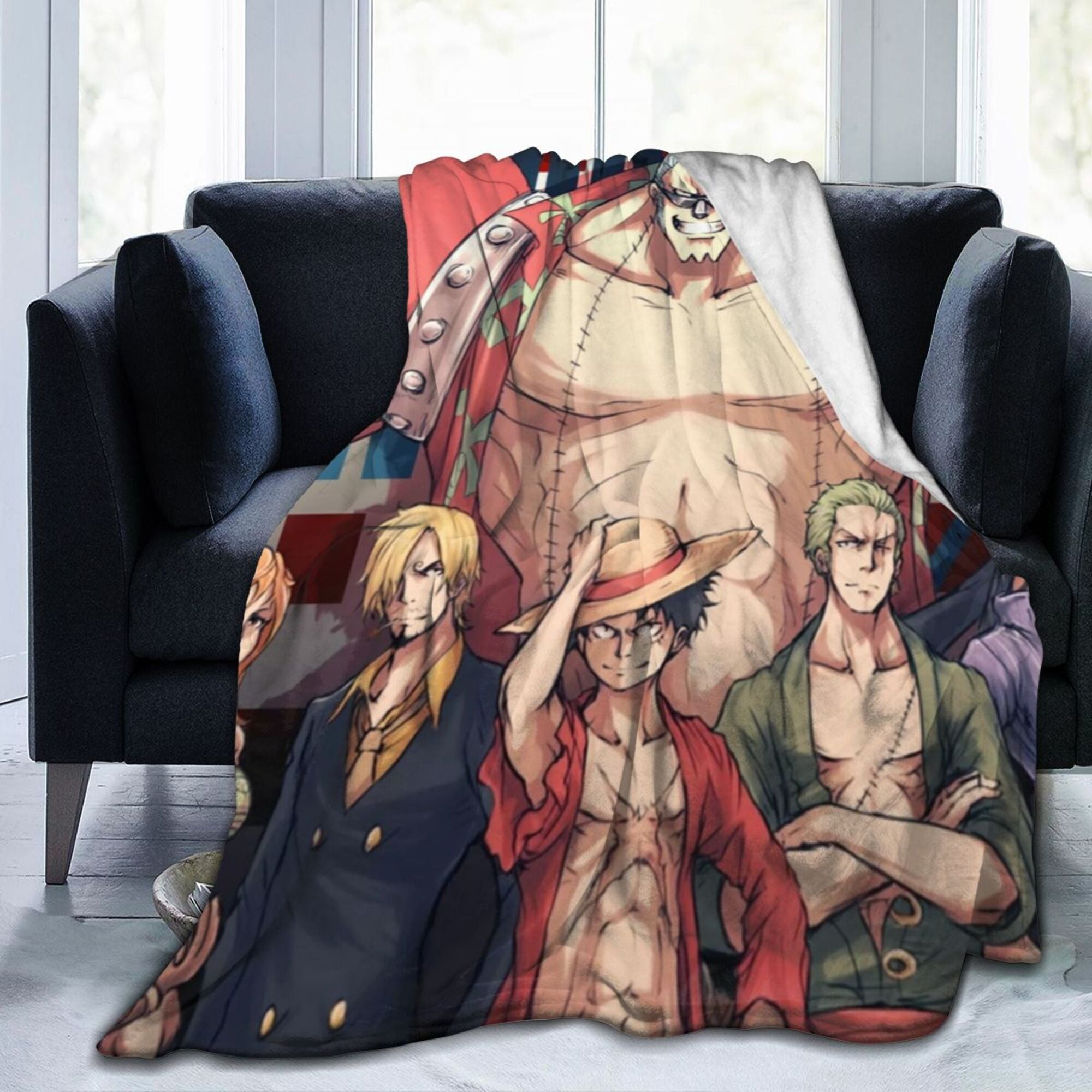 One Piece Blanket Monkey D Luffy Roronoa Zoro Vinsmoke Sanji Shanks ...