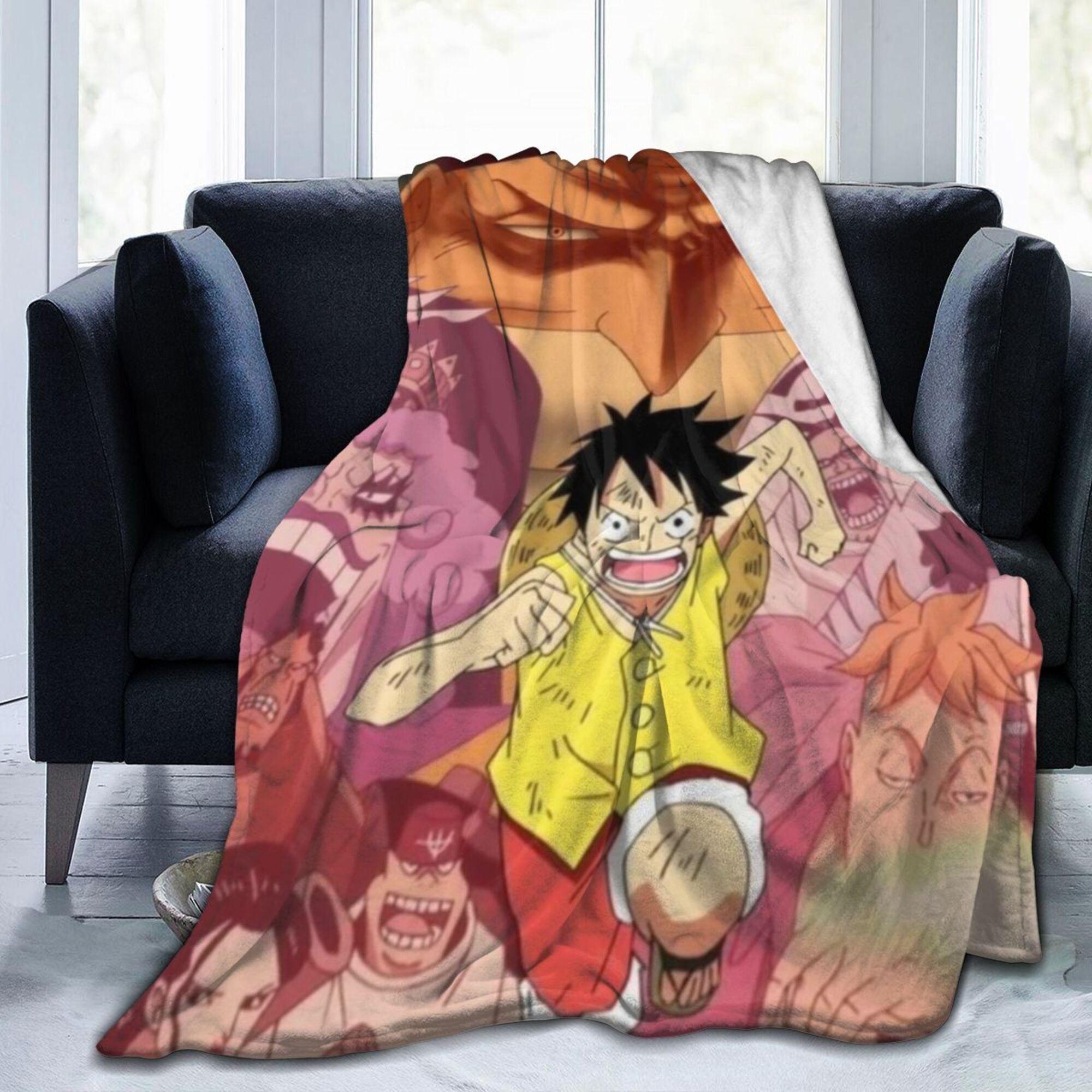 One Piece Blanket Monkey D Luffy Roronoa Zoro Vinsmoke Sanji Shanks ...