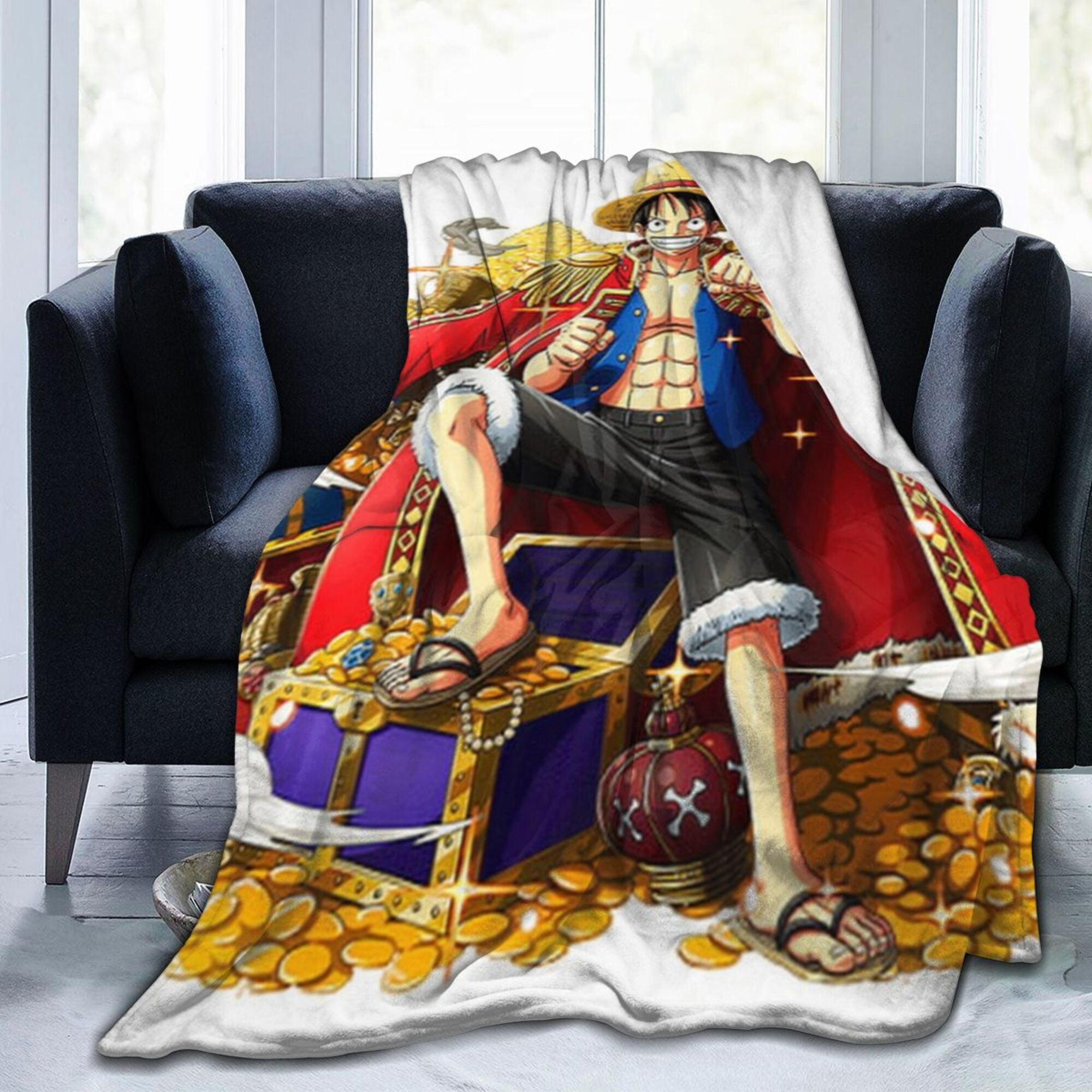 One Piece Blanket Monkey D Luffy Roronoa Zoro Vinsmoke Sanji Shanks ...