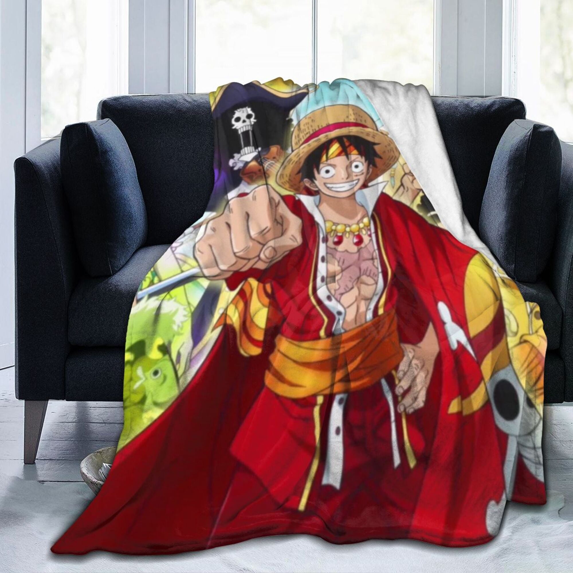 One Piece Blanket Monkey D Luffy Roronoa Zoro Vinsmoke Sanji Shanks ...