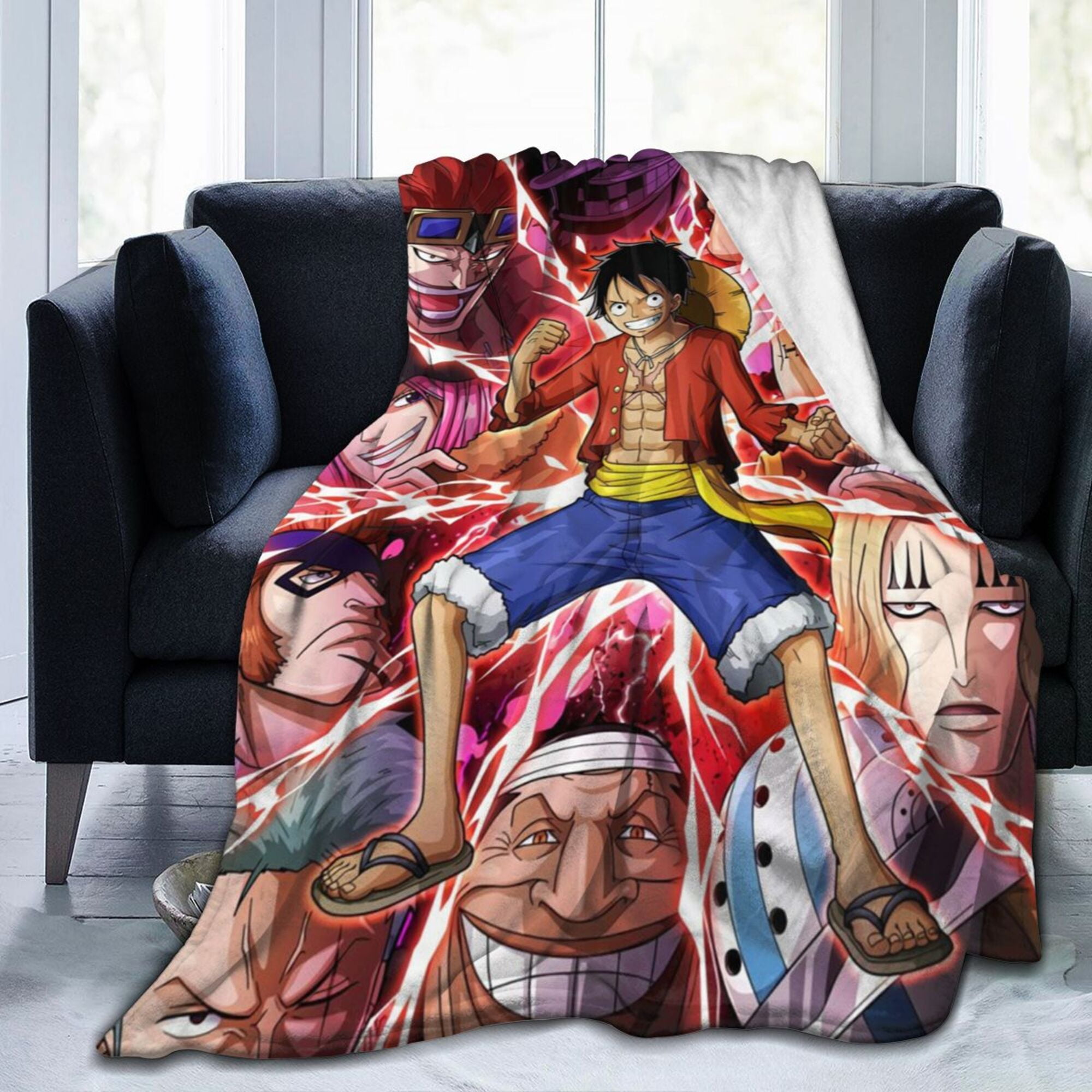 One Piece Blanket Monkey D Luffy Roronoa Zoro Vinsmoke Sanji Shanks ...
