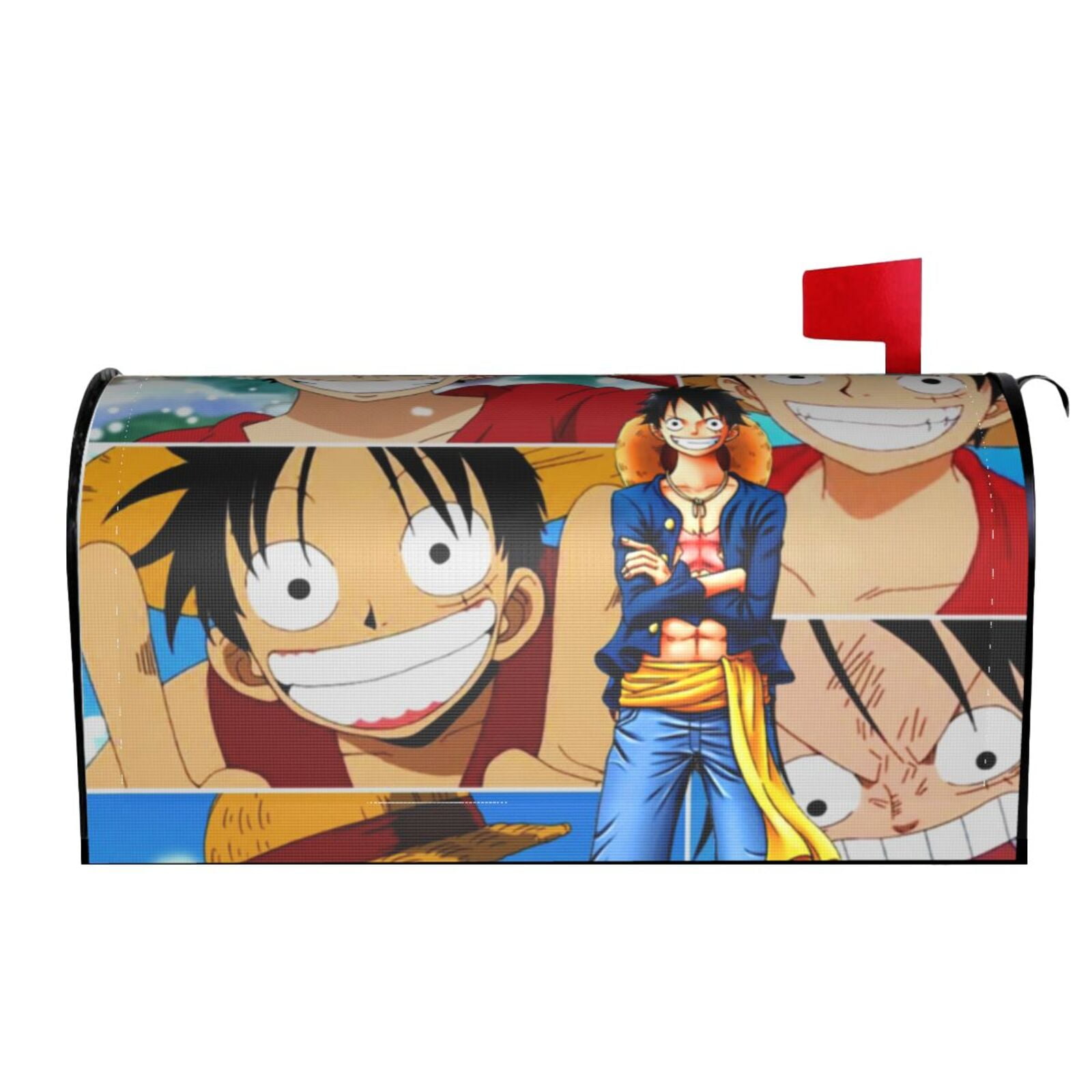 One Piece Cartoon Character Mailbox Cover Magnetic Standard Size, Post ...