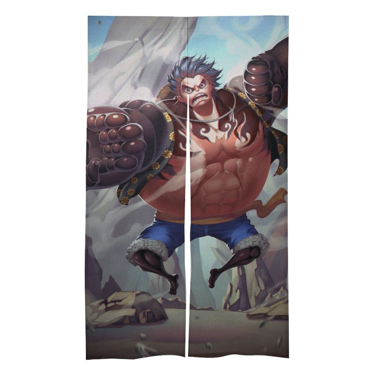 One Piece Cartoon Curtain for Doorway Curtain Splice Privacy Window ...