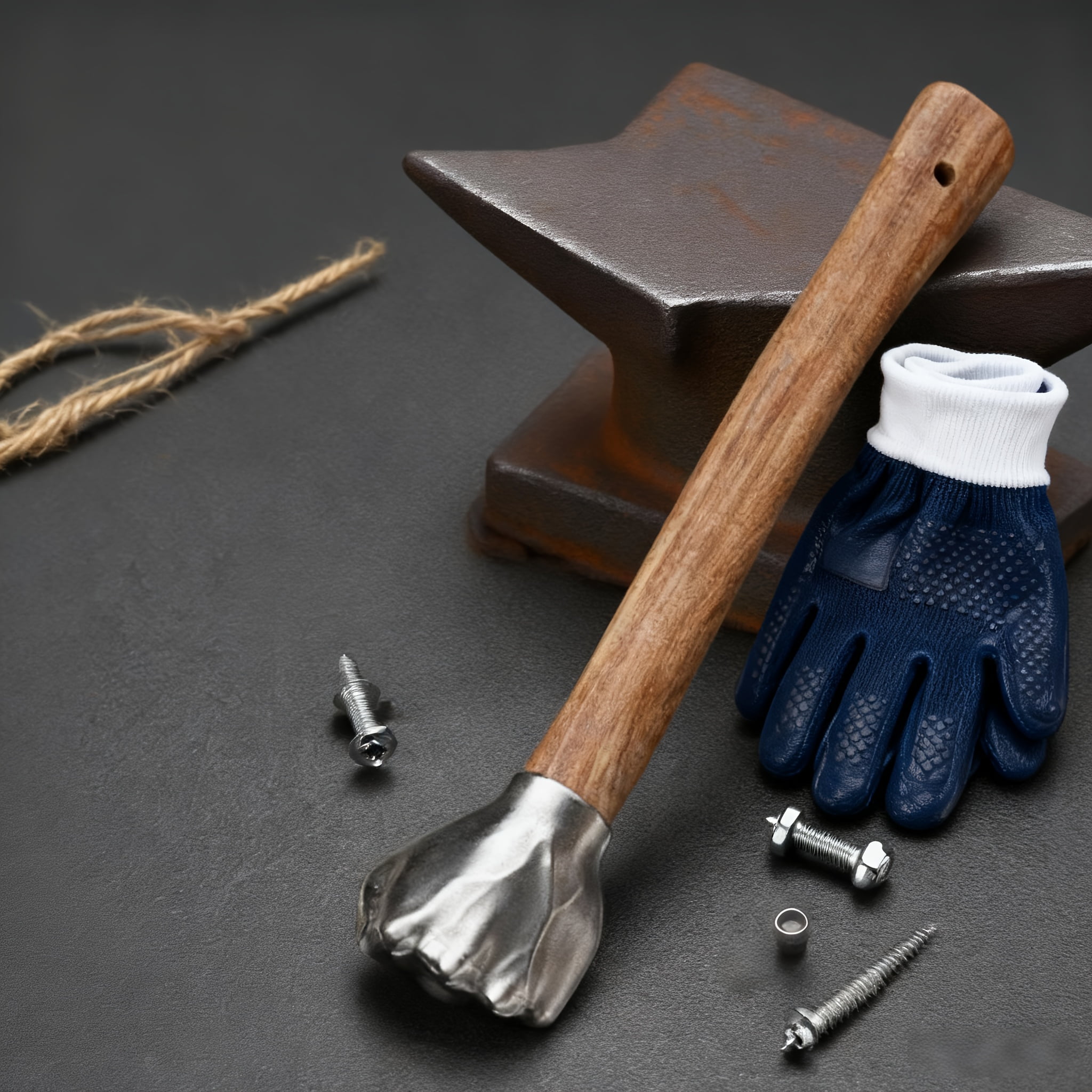 One-Piece Cast Fist Hammer: Heavy-Duty Professional Grade Tool ...
