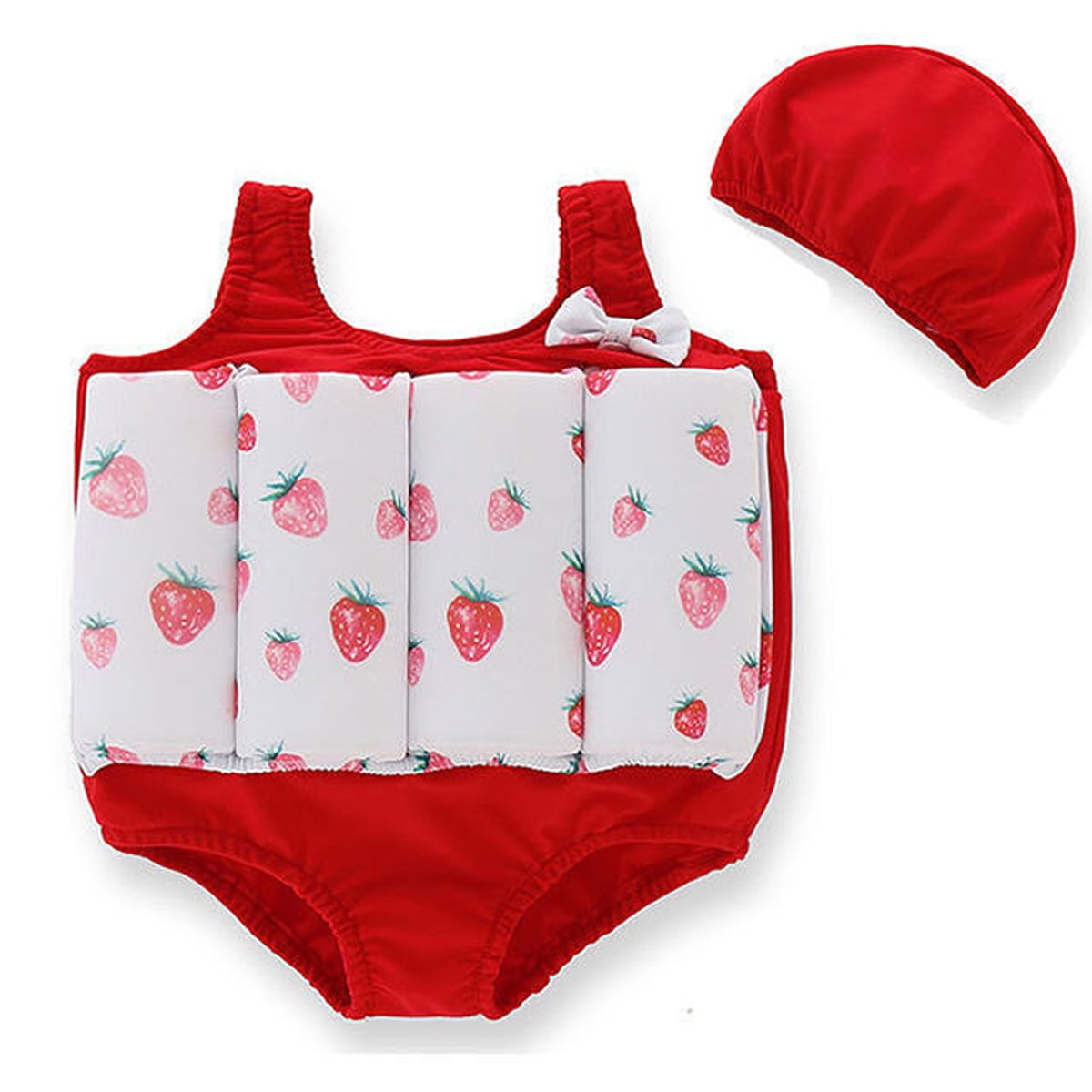 One-Piece Children Buoyancy Swimsuit Swim Vest Detachable Float ...