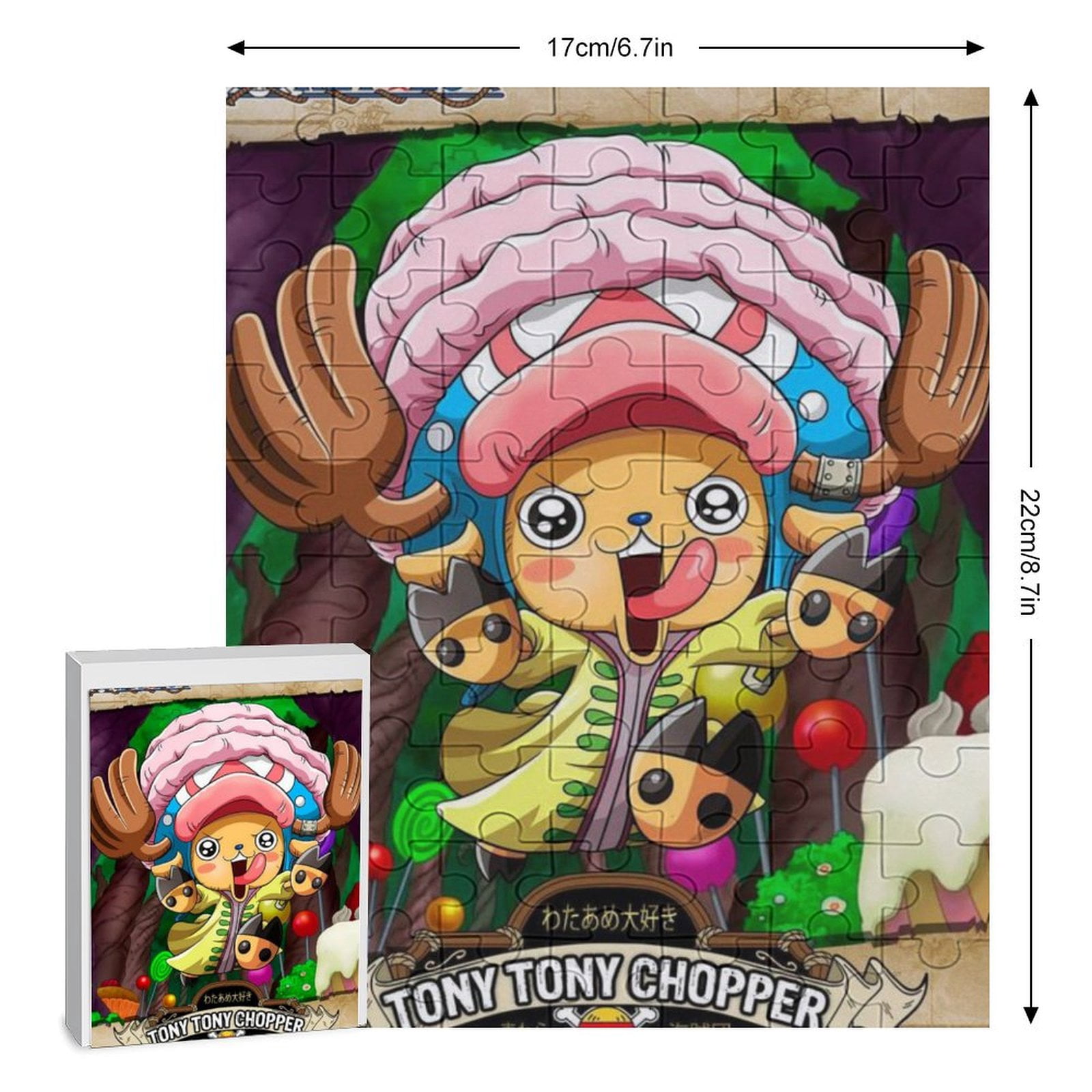 One Piece Chopper Assembly Puzzles DIY Children's Educational Jigsaw ...