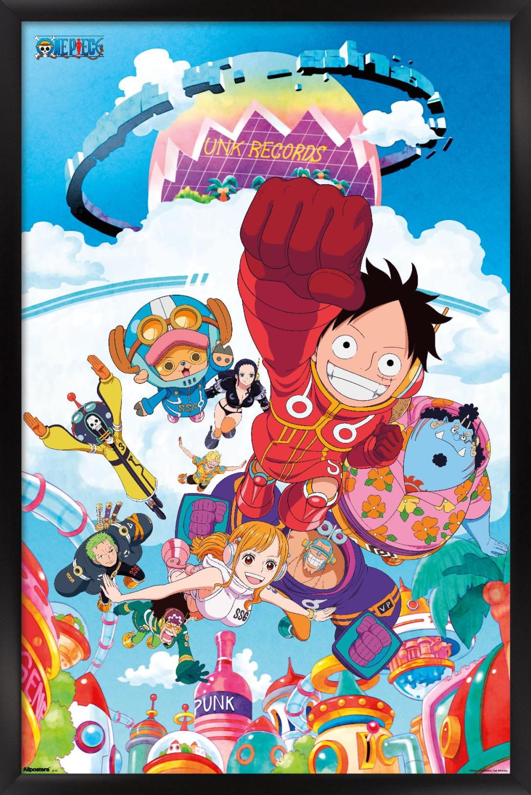 One Piece: Egghead Arc - Future Island Group Wall Poster, 14.725" x 22. ...
