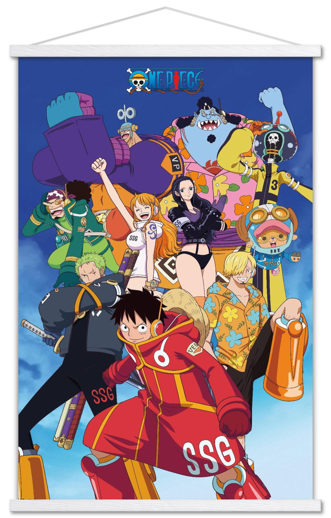 One Piece: Egghead Arc - Voyage 2 Group Wall Poster with Magnetic Frame ...