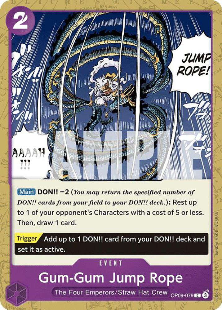 One Piece Emperors in the New World Common Gum-Gum Jump Rope OP09-079 ...