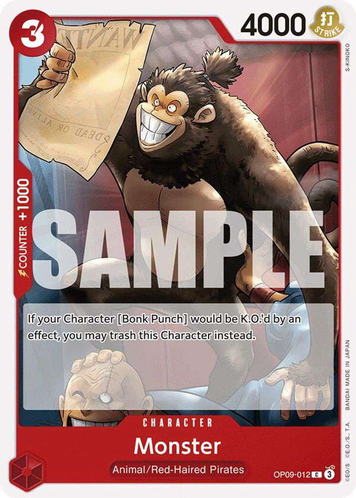 One Piece Emperors in the New World Common Monster OP09-012 - Walmart.com