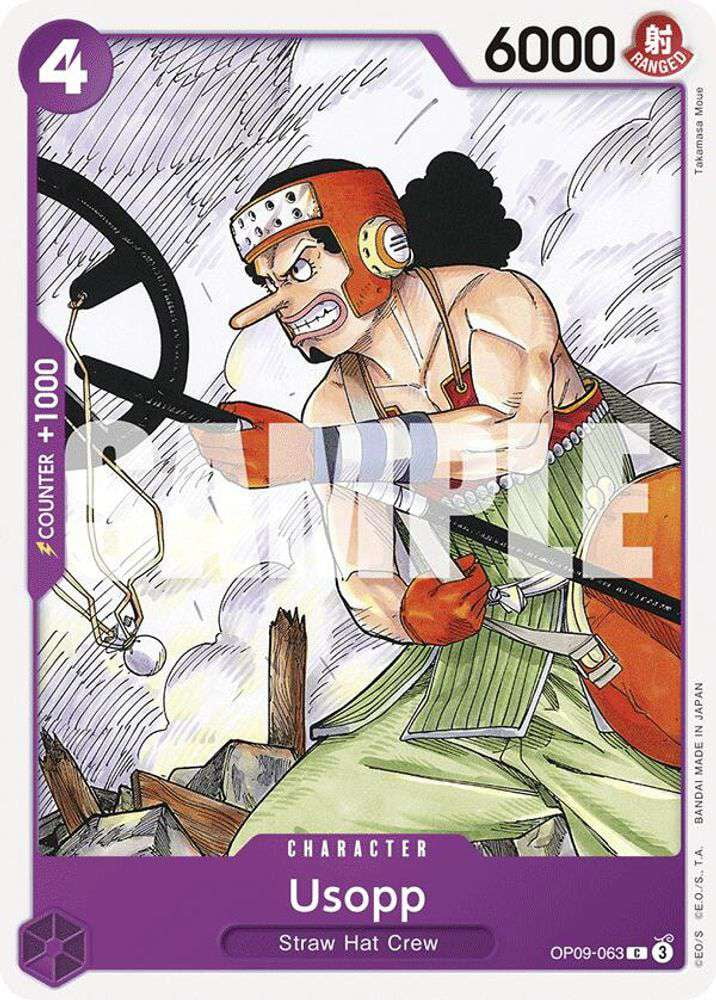 One Piece Emperors in the New World Common Usopp OP09-063 - Walmart.com