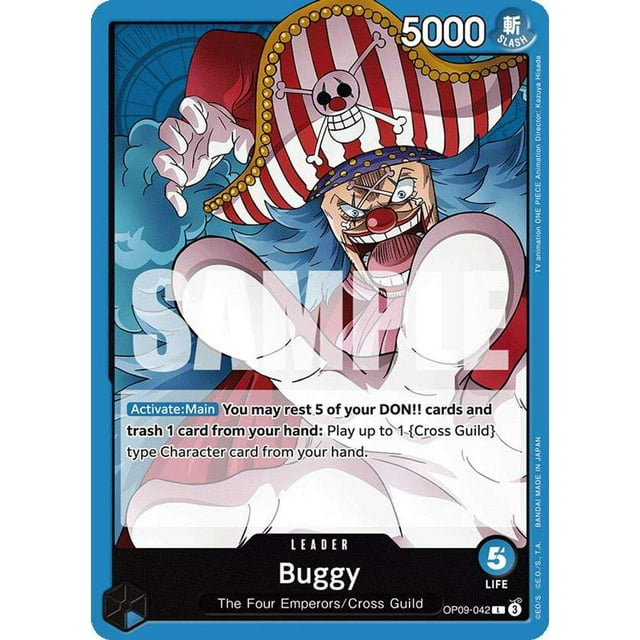 One Piece Emperors in the New World Leader Buggy OP09-042 - Walmart.com