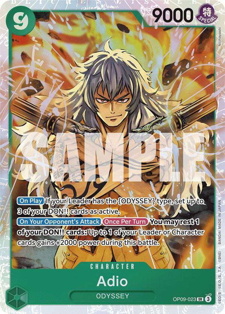 One Piece Emperors in the New World Super Rare Adio OP09-023 - Walmart.com
