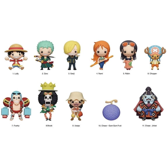 Monogram One Piece Series 3 Figural Bag Clip 2-inch Mystery Pack ...