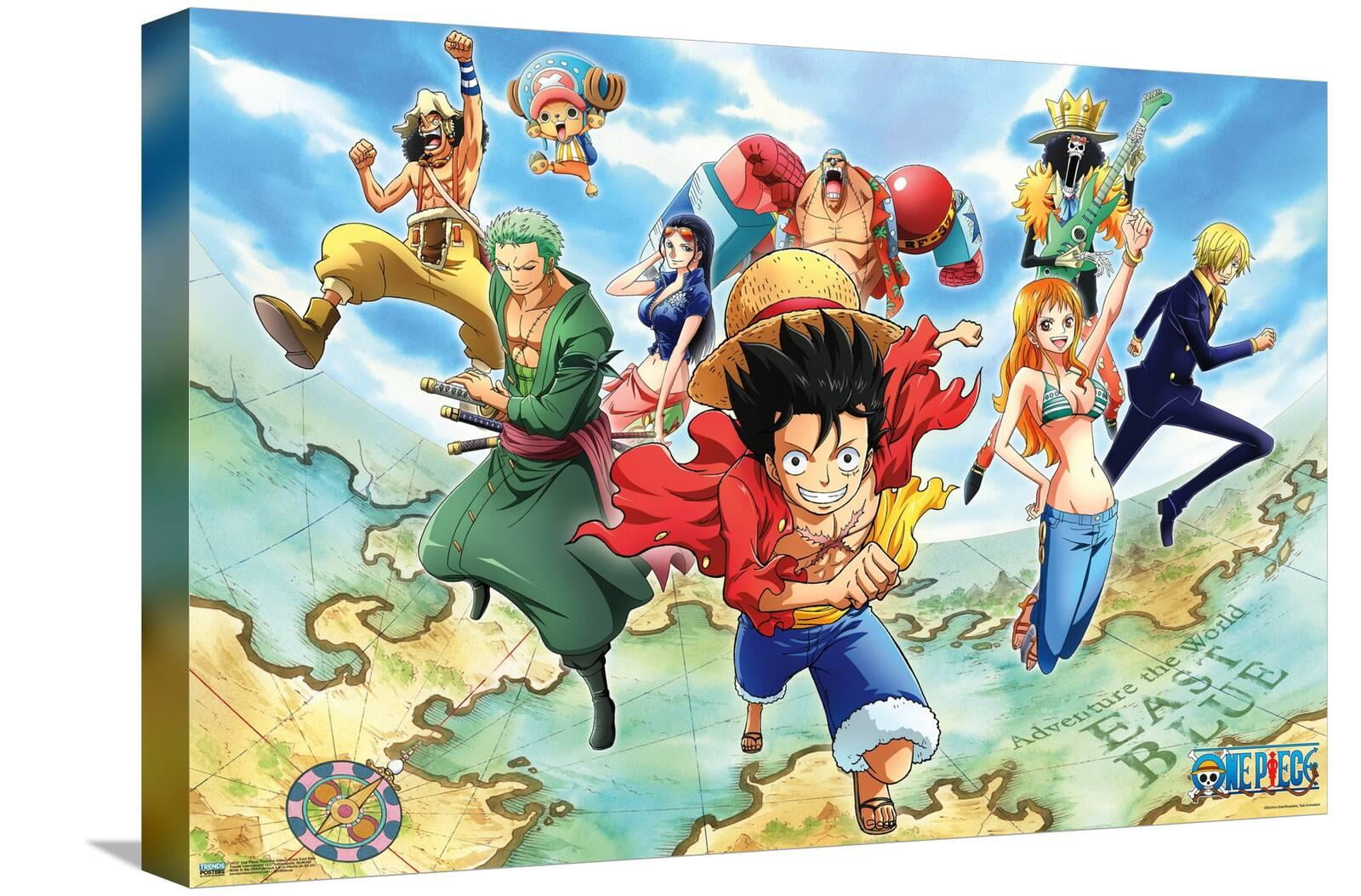 One Piece: Fishman Island - Crew East Blue Canvas Wall Poster, 14.725 ...