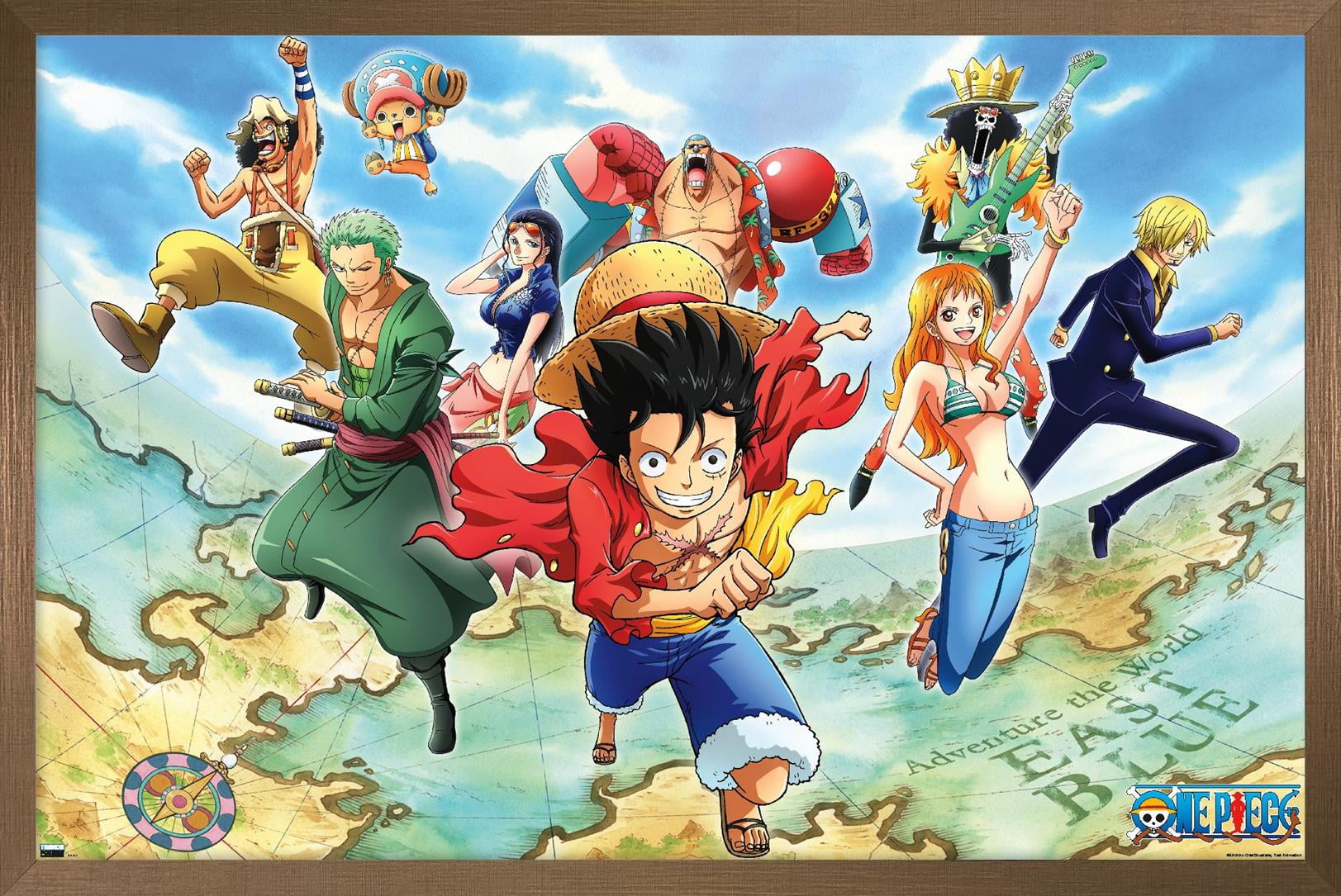 One Piece: Fishman Island - Crew East Blue Wall Poster, 14.725" x 22. ...