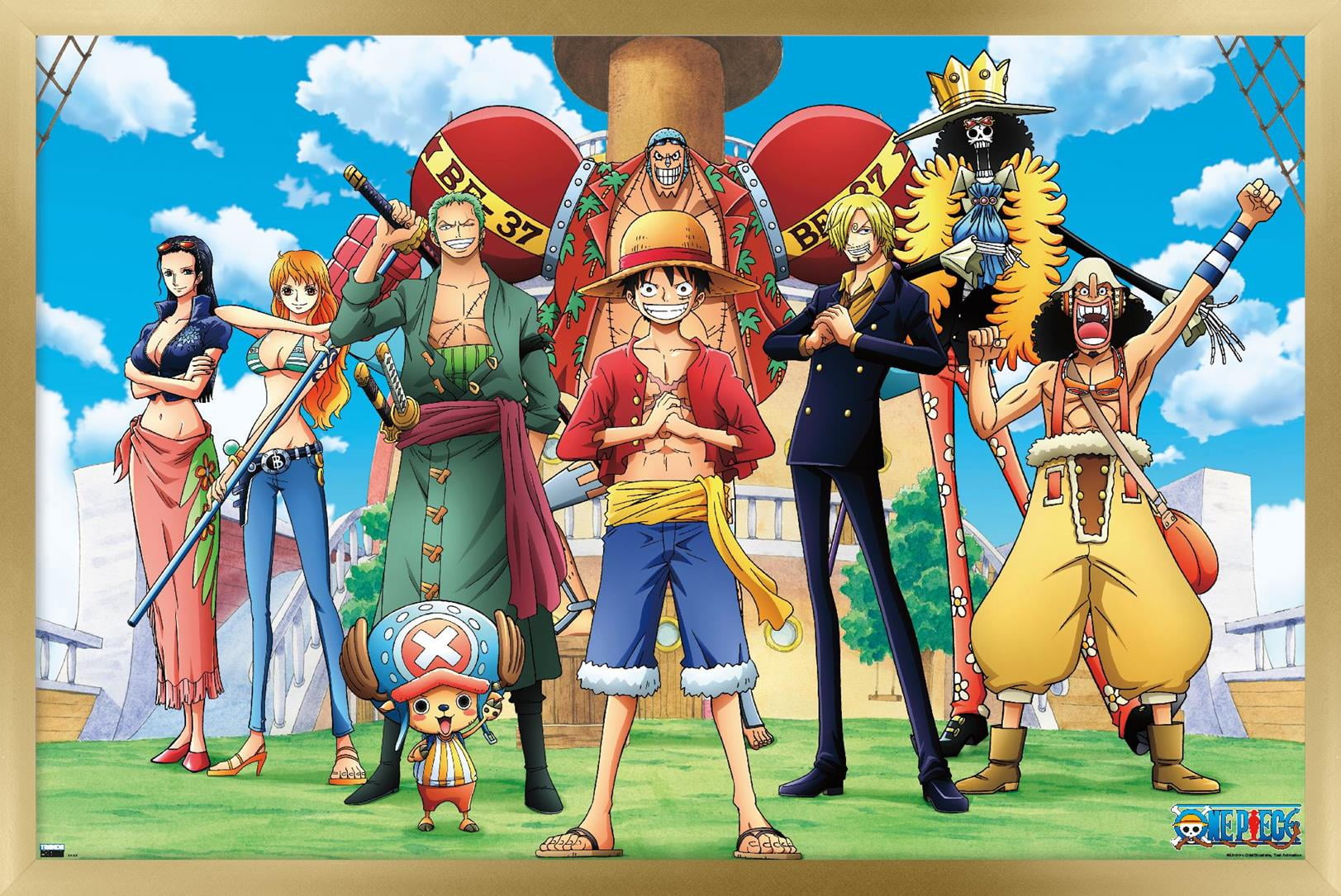 One Piece: Fishman Island - Crew On Deck Wall Poster, 14.725" x 22.375 ...