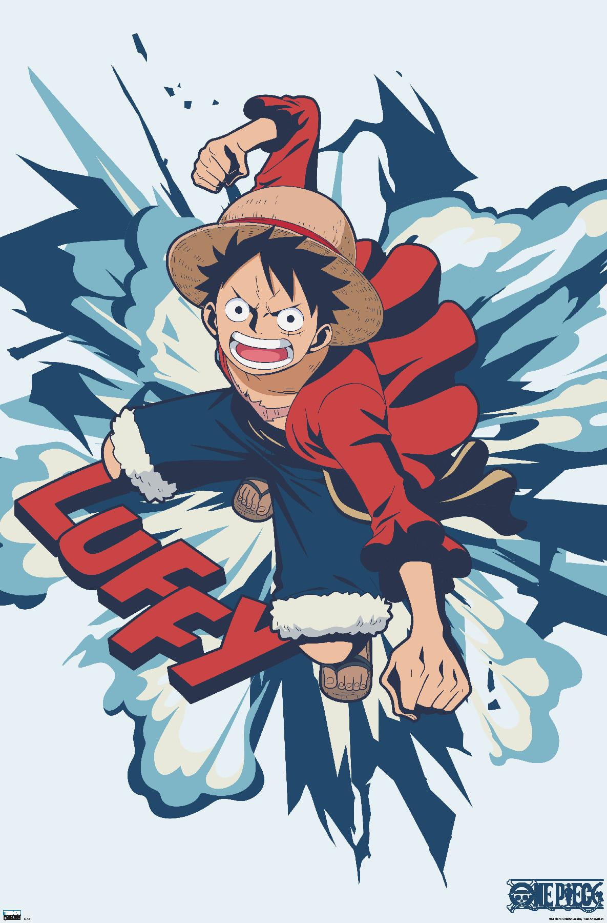 One Piece: Fishman Island - Luffy Punch Wall Poster, 14.725" x 22.375 ...