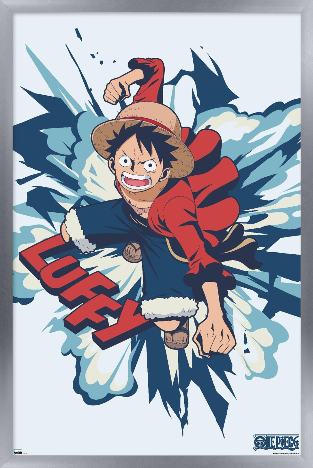 One Piece: Fishman Island - Luffy Punch Wall Poster, 22.375" x 34 ...