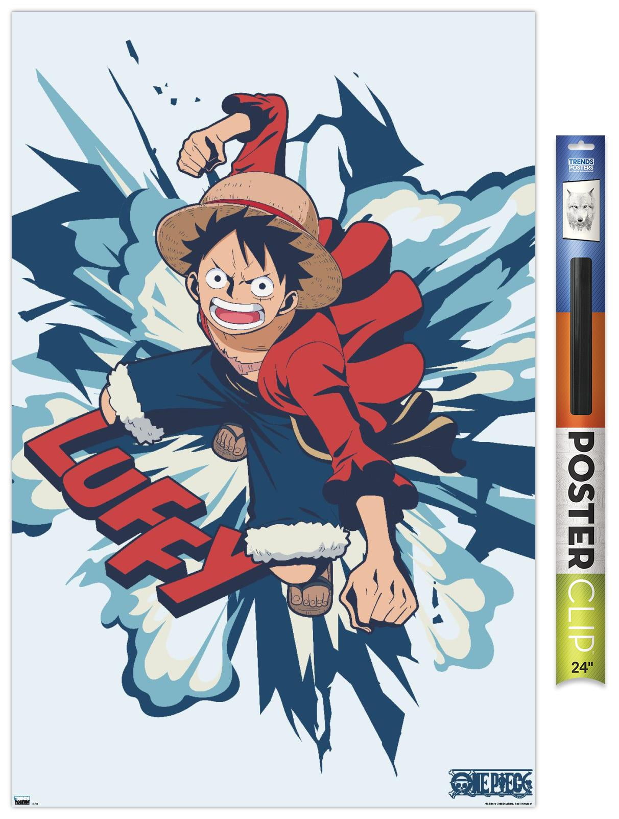 One Piece: Fishman Island - Luffy Punch Wall Poster, 22.375" x 34 ...