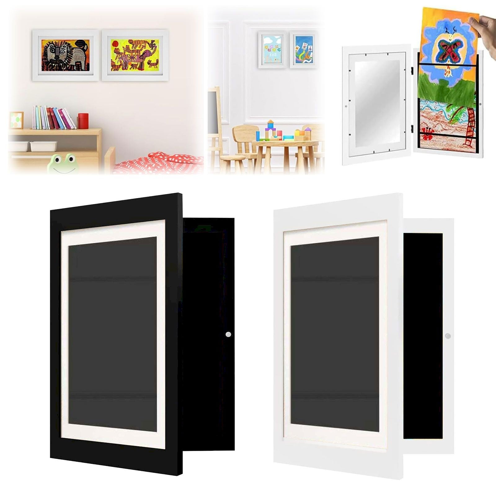 One Piece Flip-Top Children's Picture Frame Kids Art Frames Front ...