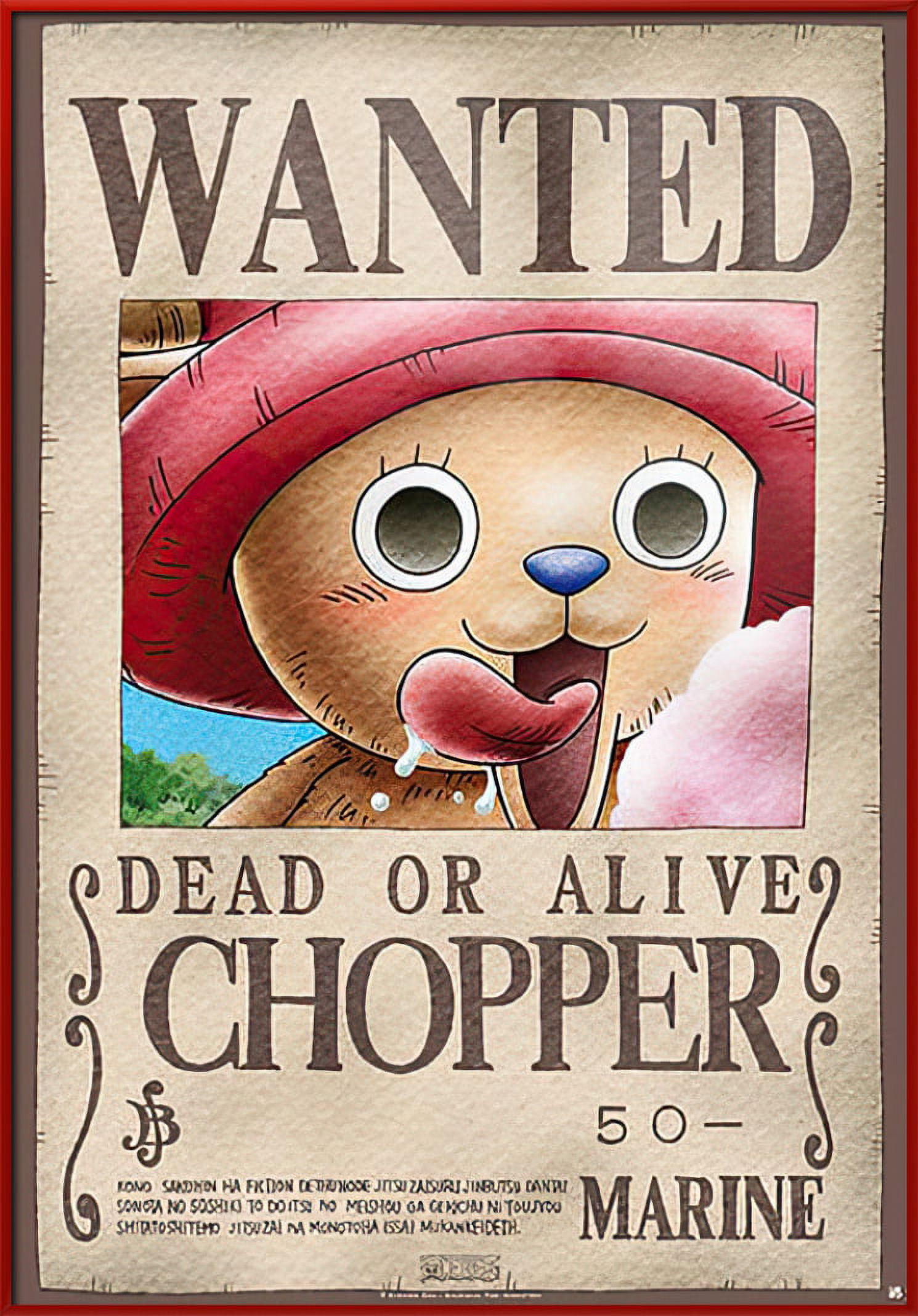 One Piece Chopper Wanted Poster