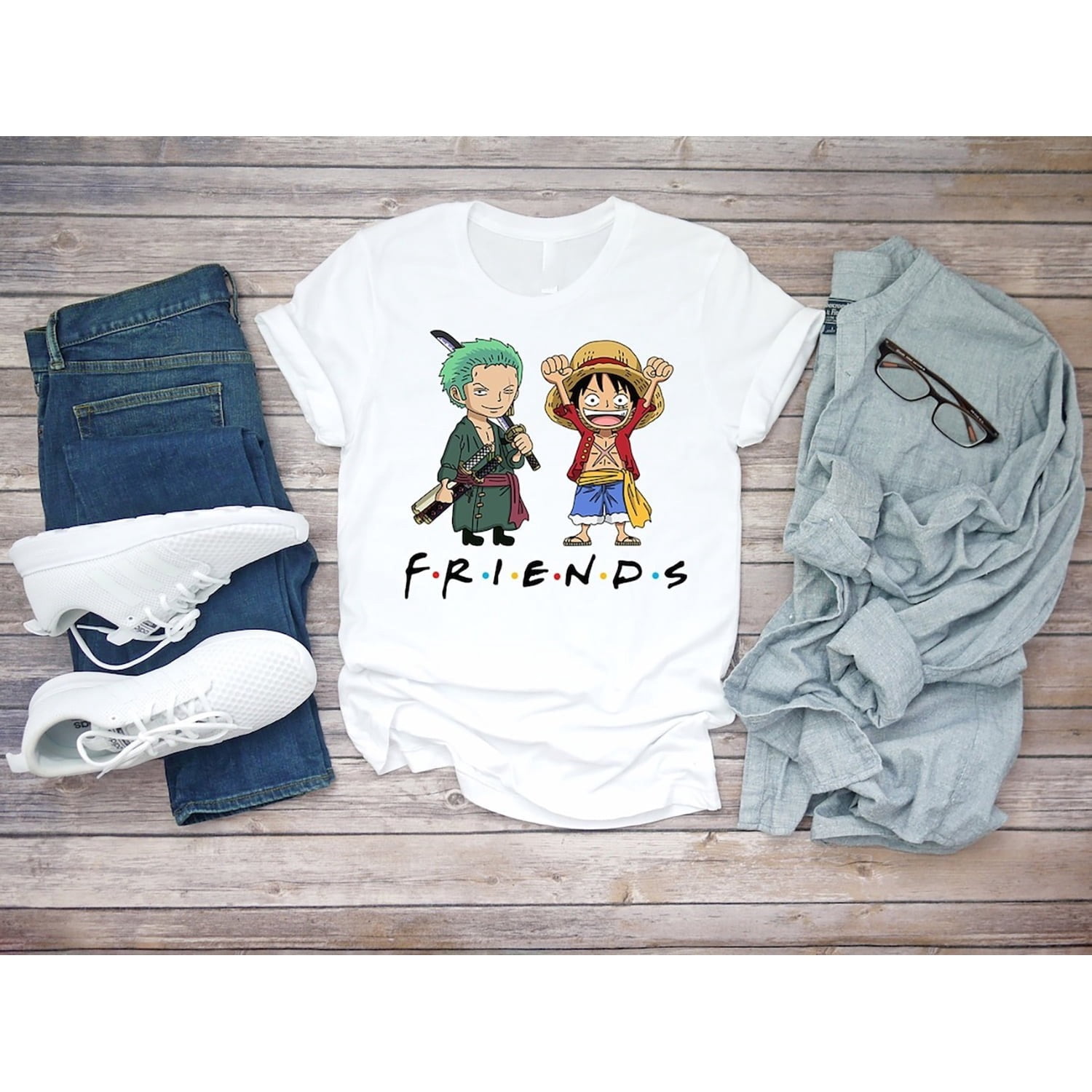 One Piece Friends Shirt, One Piece, One Piece Strawhat Pirates, Monkey ...