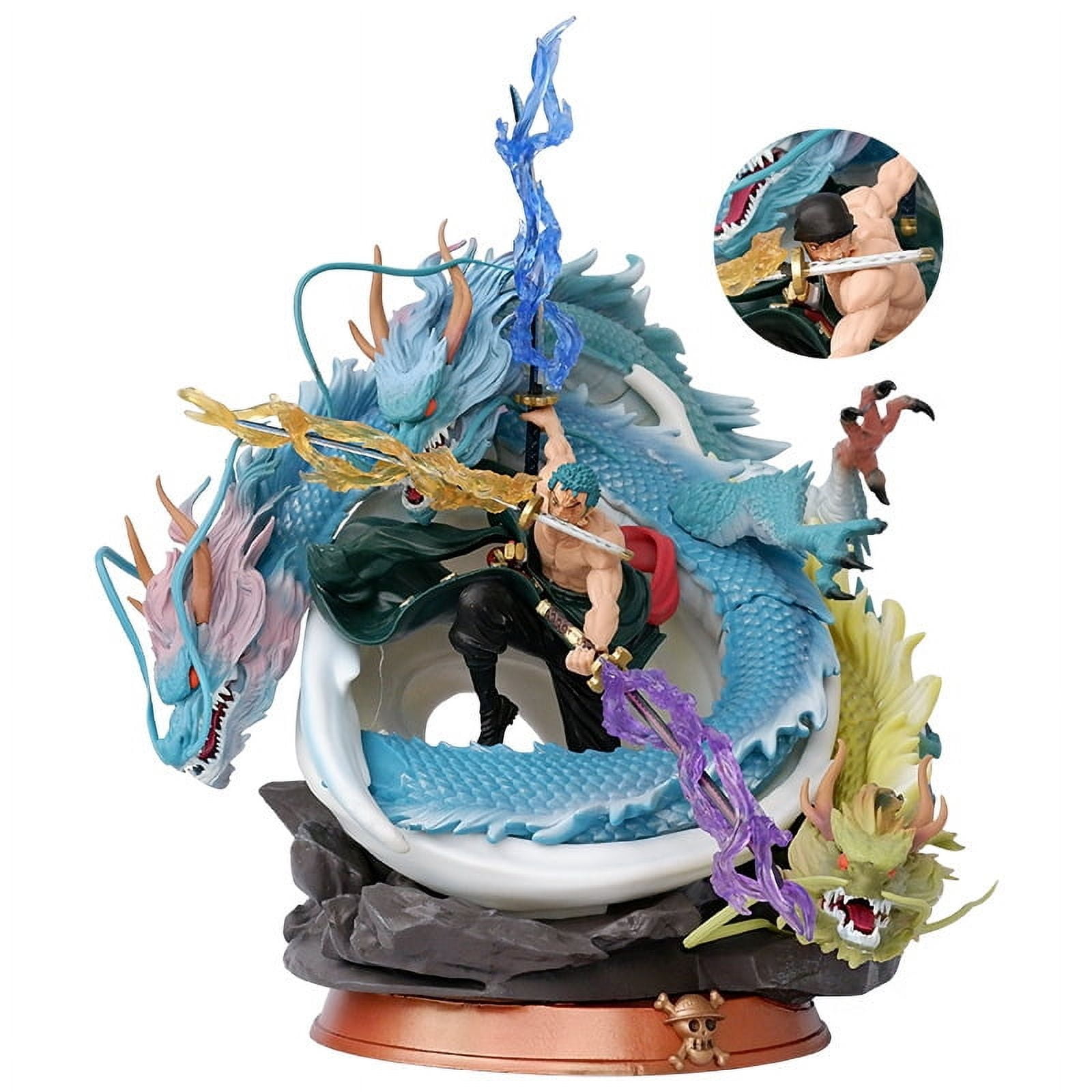 One Piece GK Three Dragon Solon Tornado Black pearl change super giant ...